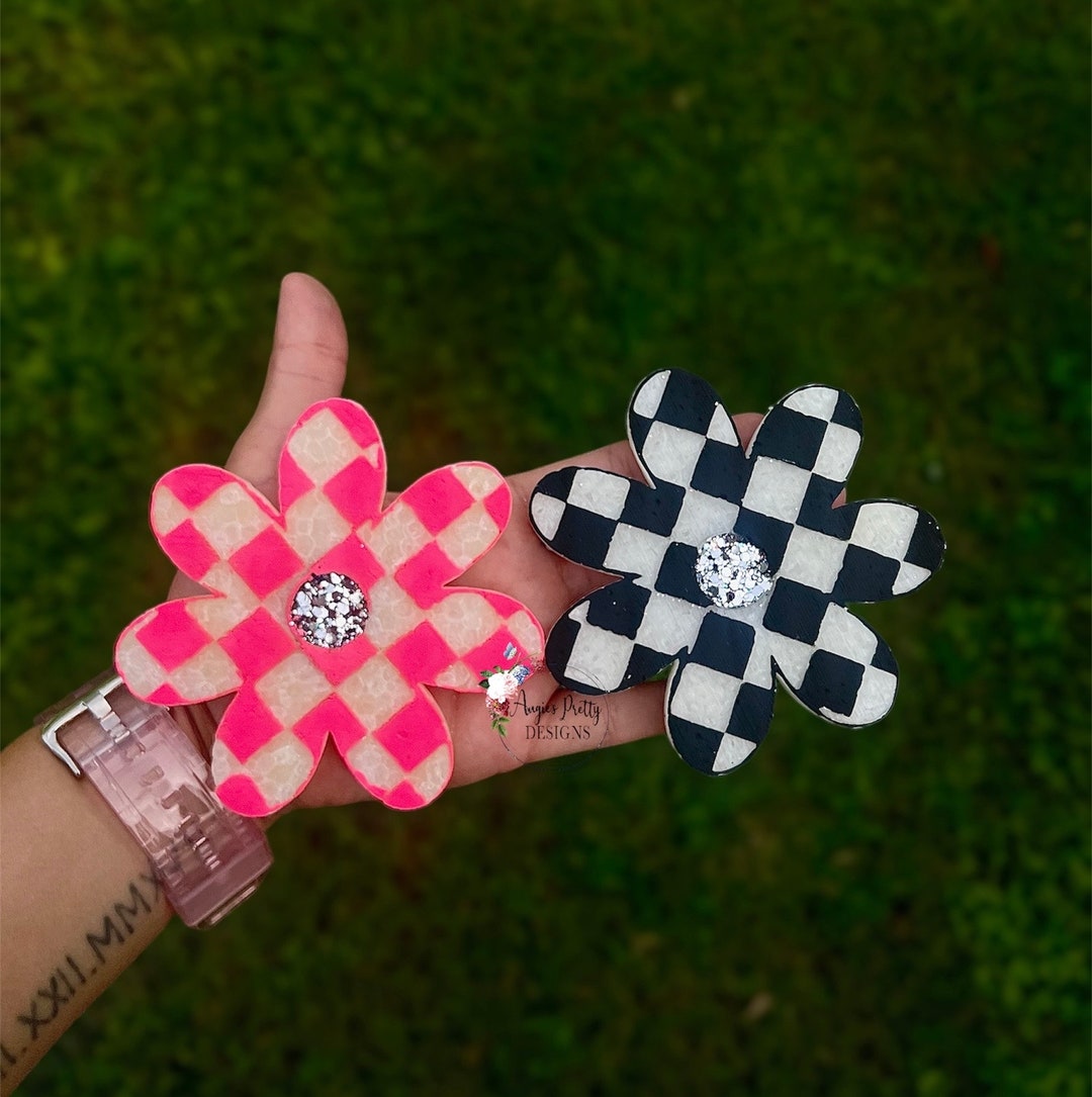 Checkered Flower Freshie - Etsy