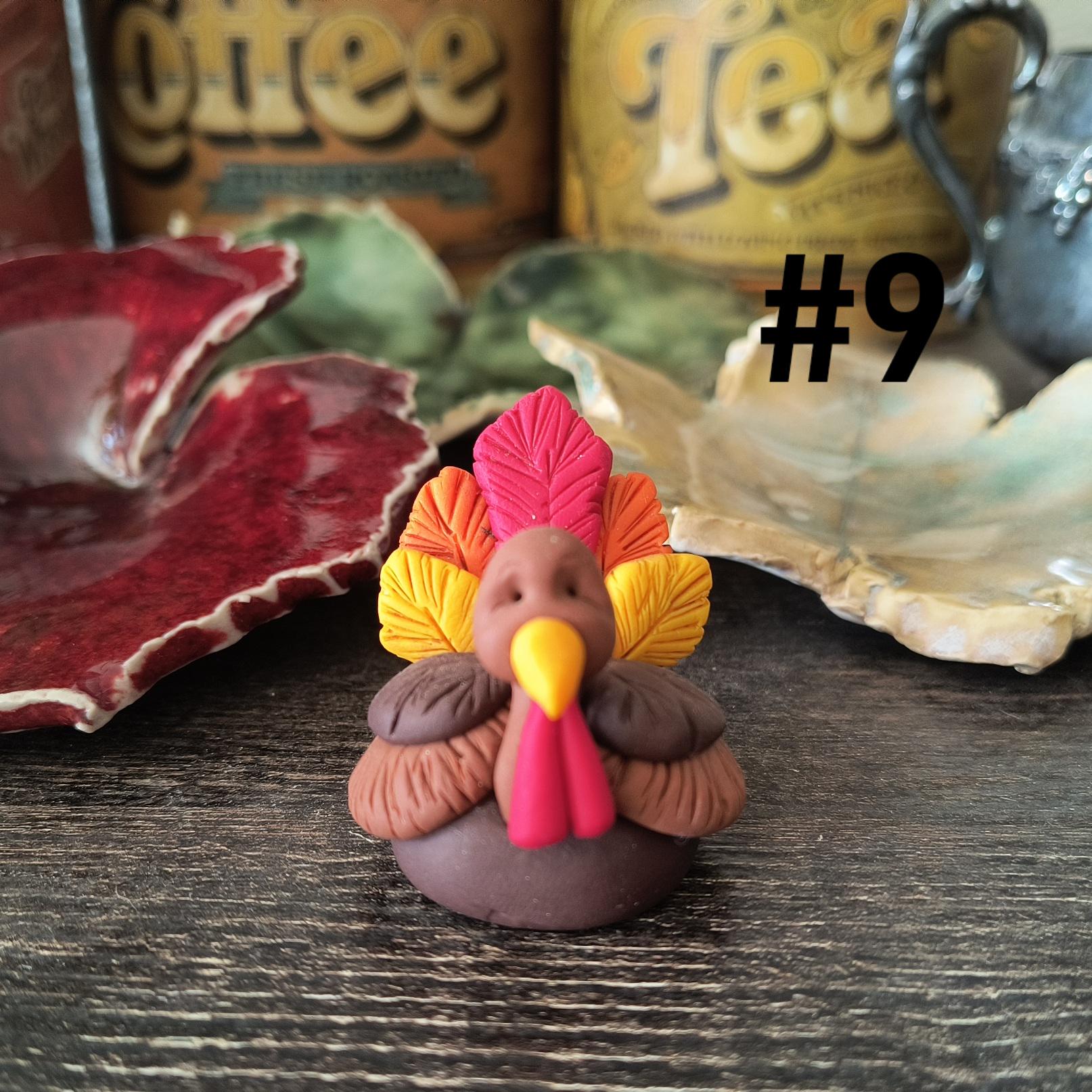 FIMO Clay Thanksgiving Gnome: Miniature Fall Garden Decor - Etsy