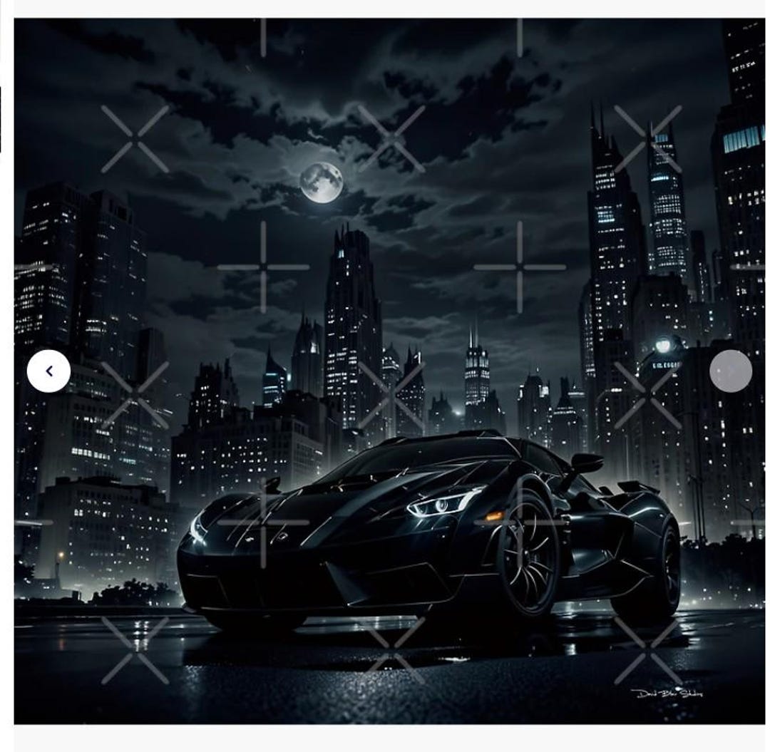 Night Rider Poster - 33.1" X 33.1" - Semi Gloss - Etsy