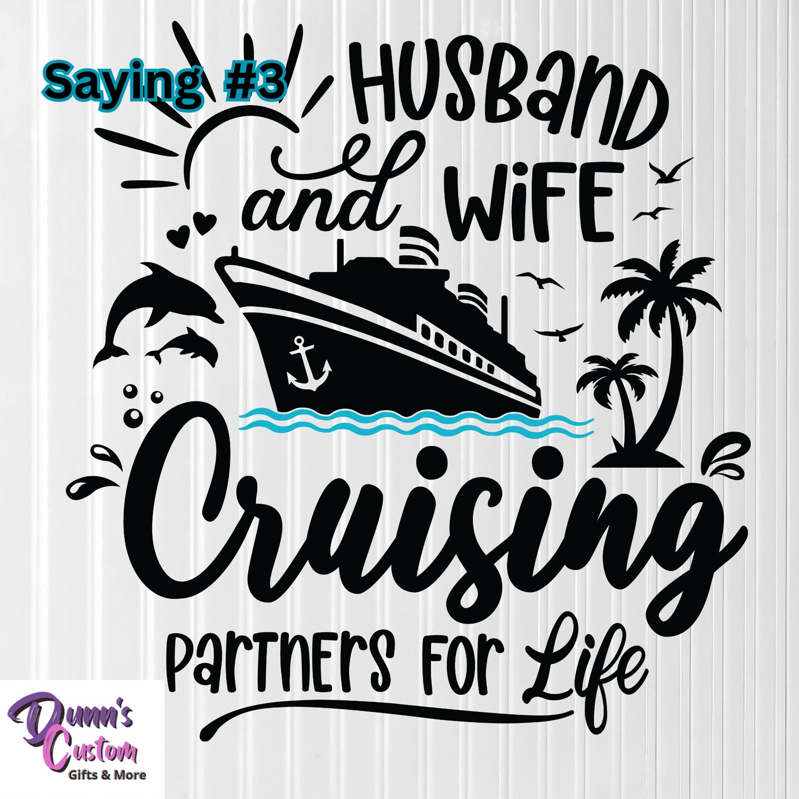 Round Door Hanger, Sign, 10x10 Inch Wall Hanging Cruise Door Sign ...