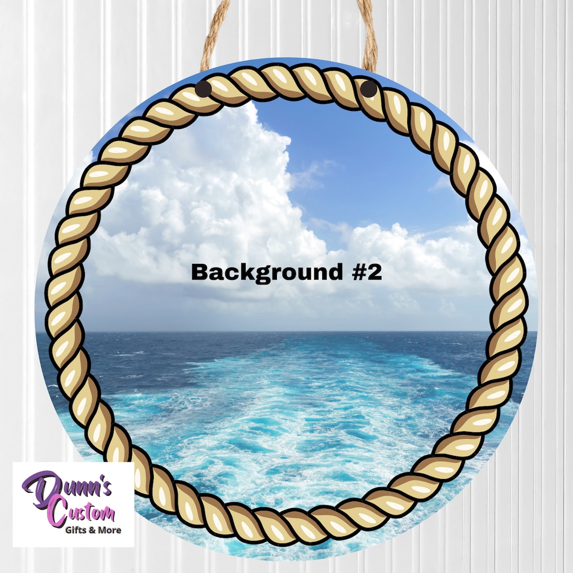 Round Door Hanger, Sign, 10x10 Inch Wall Hanging Cruise Door Sign ...