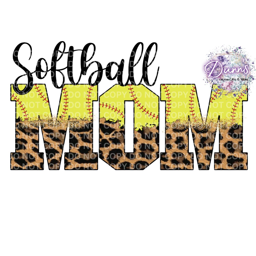 Softball Mom, Softball Clipart, PNG File for Sublimation, Softball ...