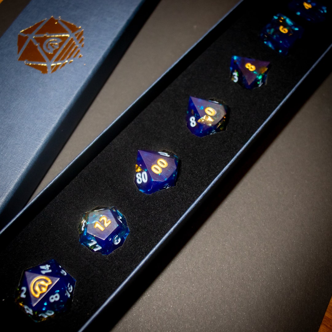 Deep Sea Gold TTRPG Dice Set for Dungeons and Dragons - Etsy