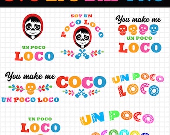 Poco loco svg | Etsy