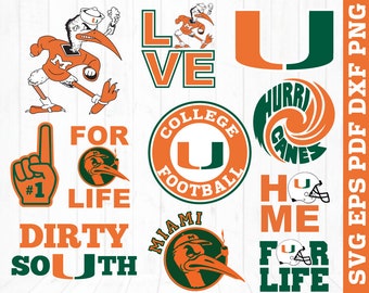 Miami hurricanes svg | Etsy