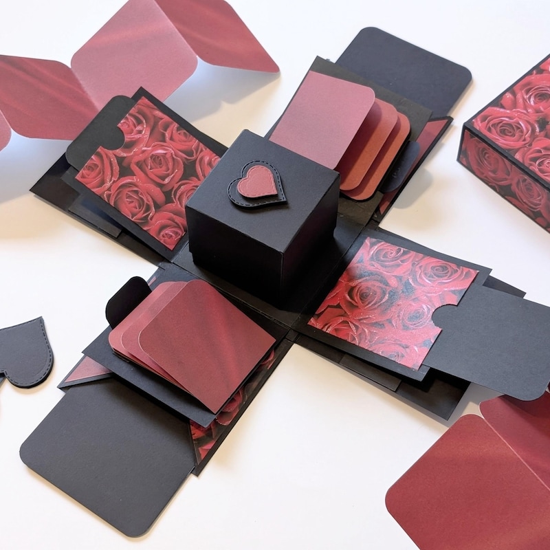 Exploding Valentines Day Box Etsy