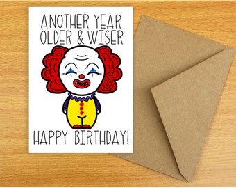 Scary birthday card | Etsy