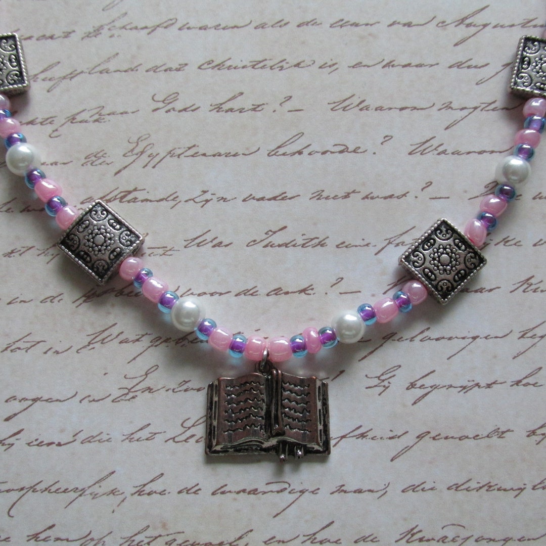Book Charm Necklace, Birthday Gift for Book Lovers, Christmas Gift for ...