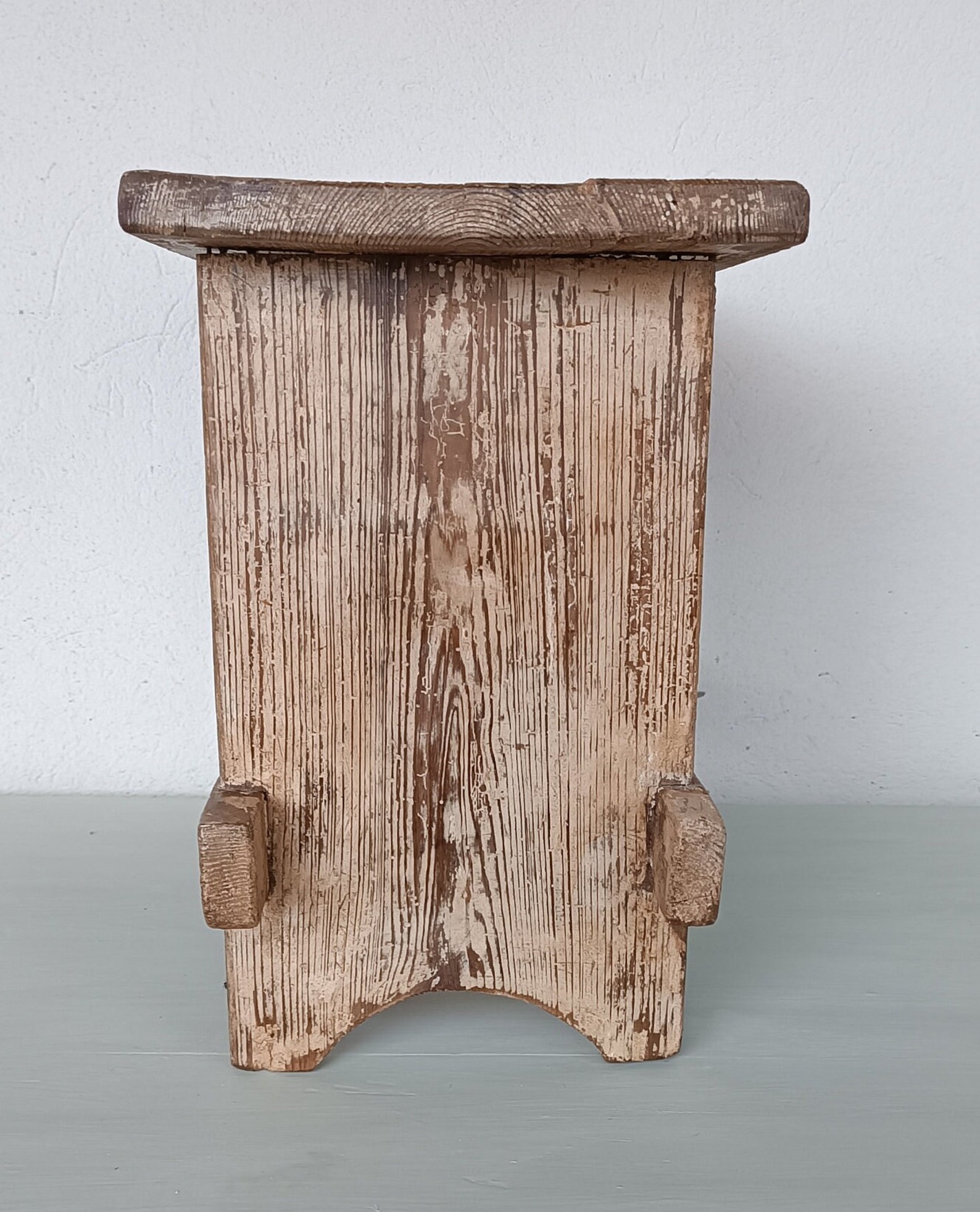 Vintage Wooden Stool, 1930s, Antique Italian Rustic, Antique Kitchen ...