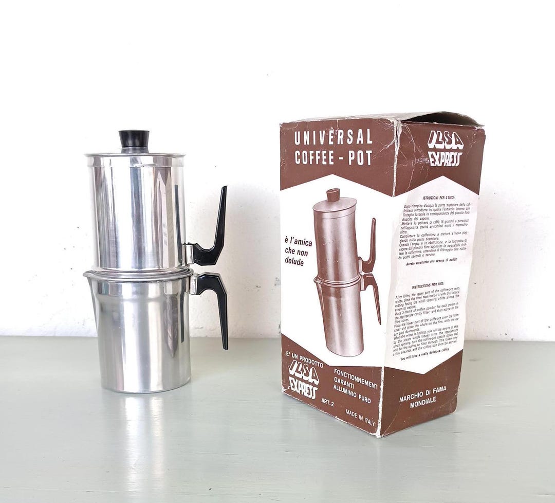 ILSA Neapolitan Coffee Maker, 60s Italian Espresso, Vintage Coffee ...