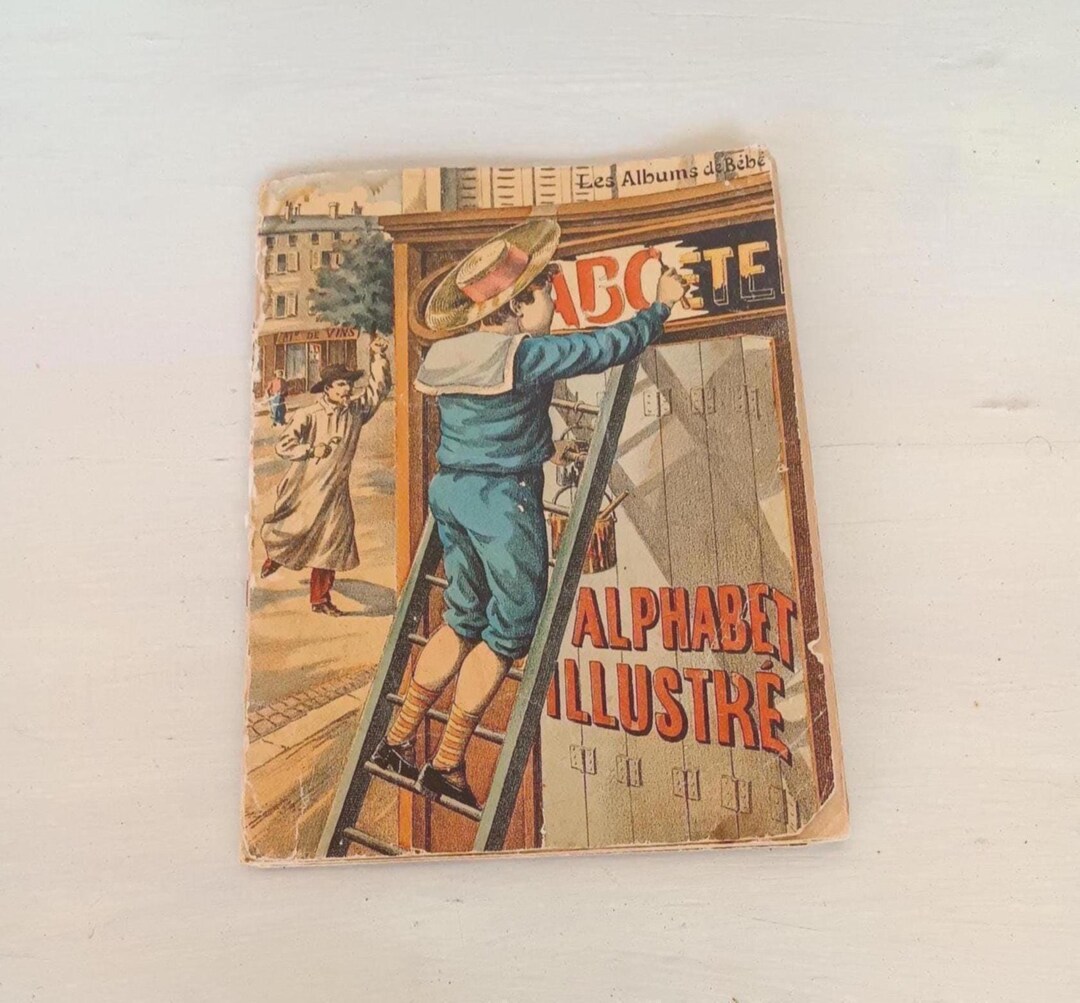 Old French Alphabet, Illustrated Alphabet, Vintage Children's Book ...