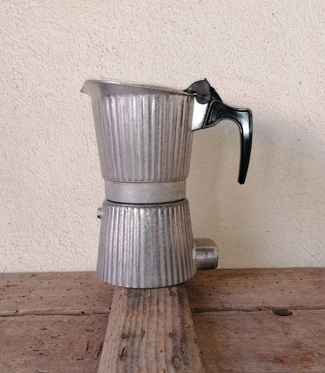Italian Vintage Filter Espresso Coffee Maker in Aluminium, Moka Pot ...