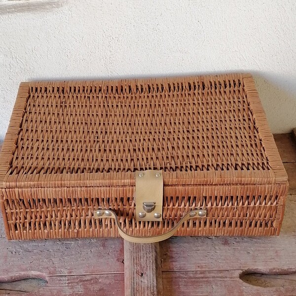 Rattan Suitcase - Etsy