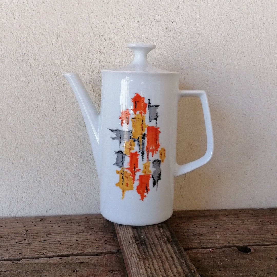 Vintage Ceramic Coffee Maker, 70s, Modern Mid-century, Porcelain ...