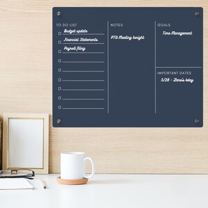 Acrylic Note Board, To-do List Schedule, Reusable Planner for Home or ...