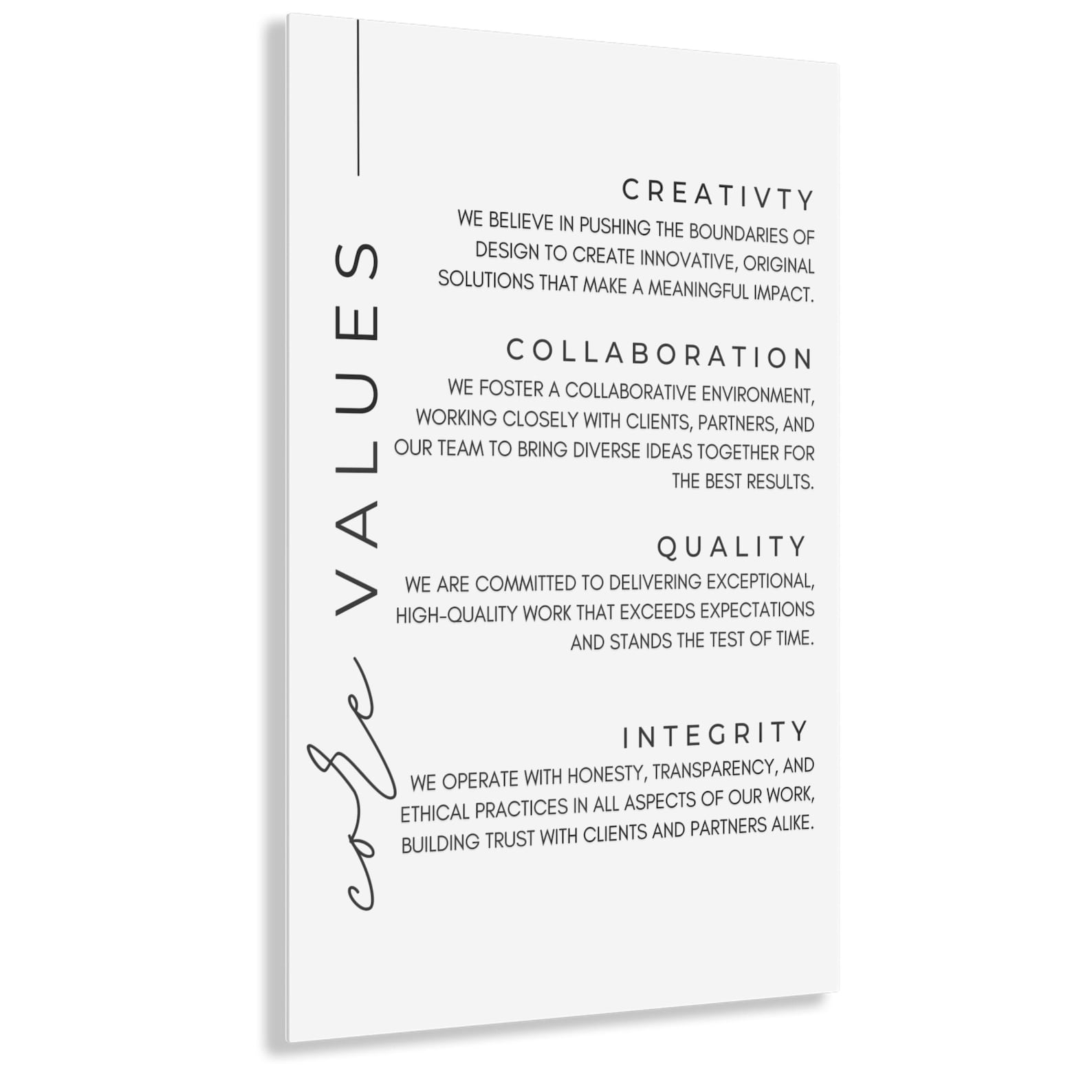 Large Business Mission Statement, Corporate Mission Statement, Core ...