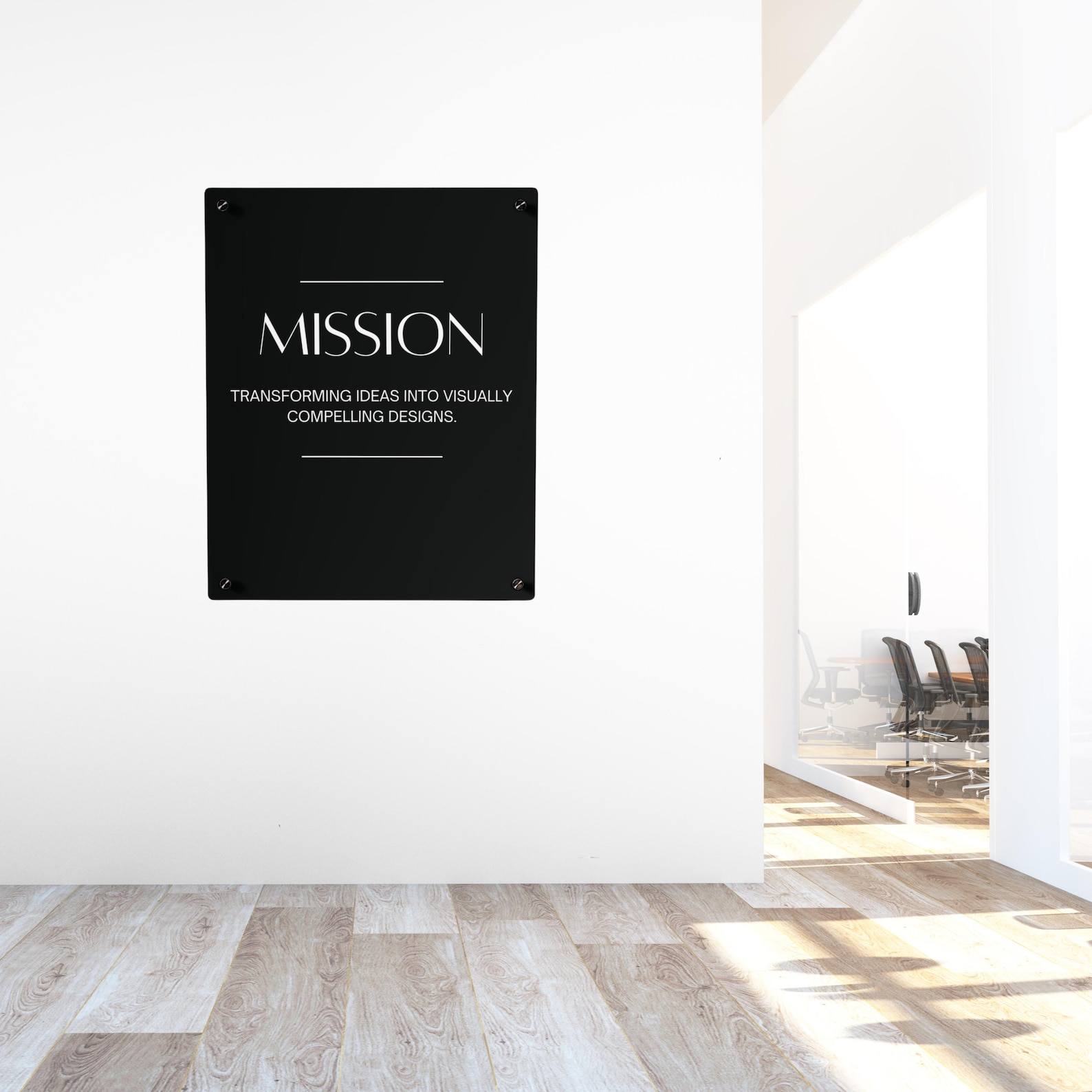Custom Mission Statement Plaque, Business Wall Display, Custom Values ...