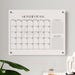 Personalized Acrylic Monthly Calendar Dry Erase Monthly Acrylic Planner ...