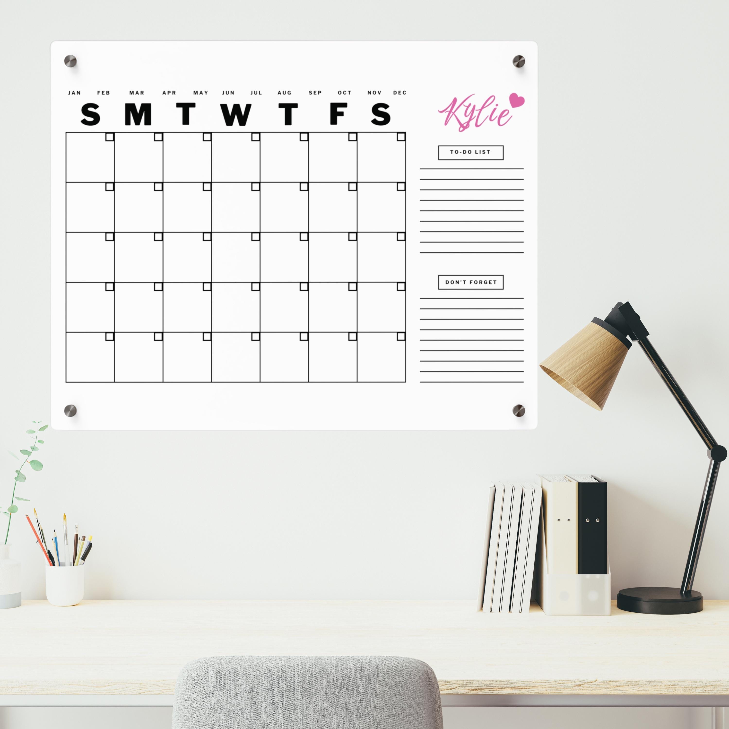 Personalized Acrylic Calendar, Custom Acrylic Wall Calendar, Modern ...