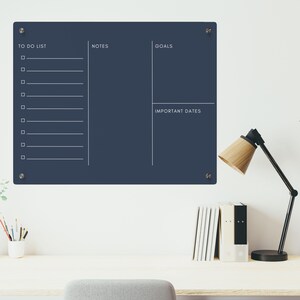 Acrylic Note Board, To-do List Schedule, Reusable Planner for Home or ...