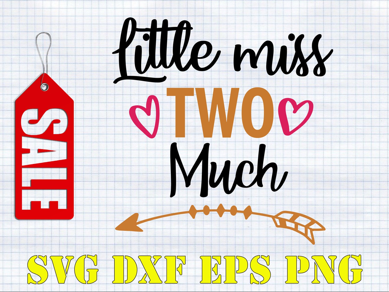 Little Miss Two-much SVG DXF EPS Png Files for Cutting | Etsy