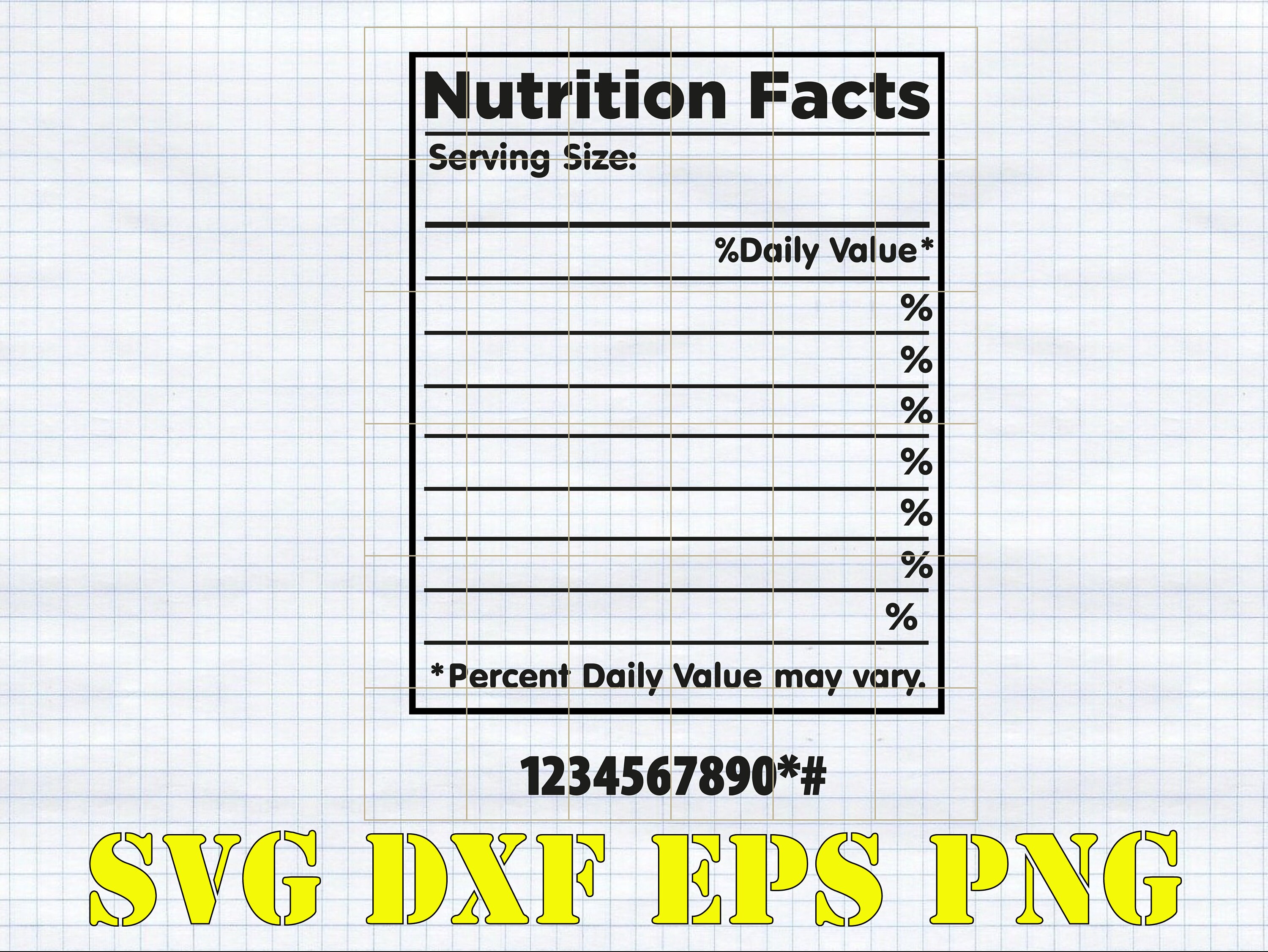 Blank Nutrition Facts SVG Nutrition Facts Template SVG Lupon gov ph