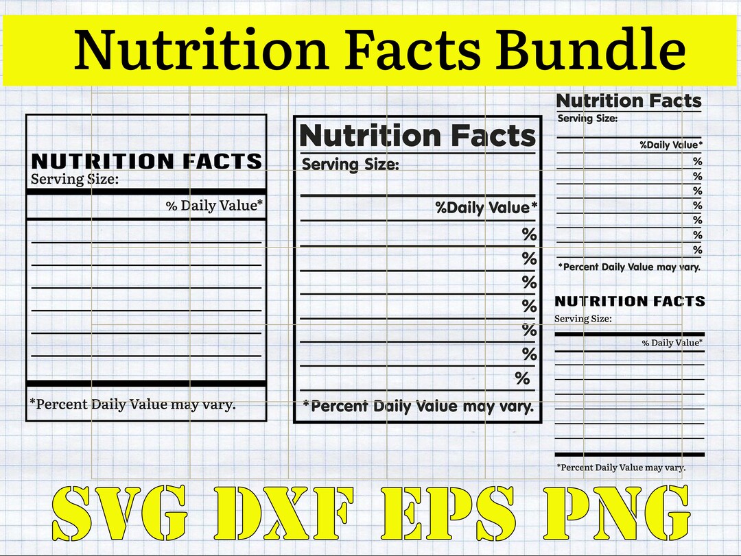 Nutrition Facts SVG PNG Nutrition Svg Nutrition Facts - Etsy UK