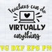 Teachers Can Do Virtually Anything SVG PNG, Clipart Vector Digital ...