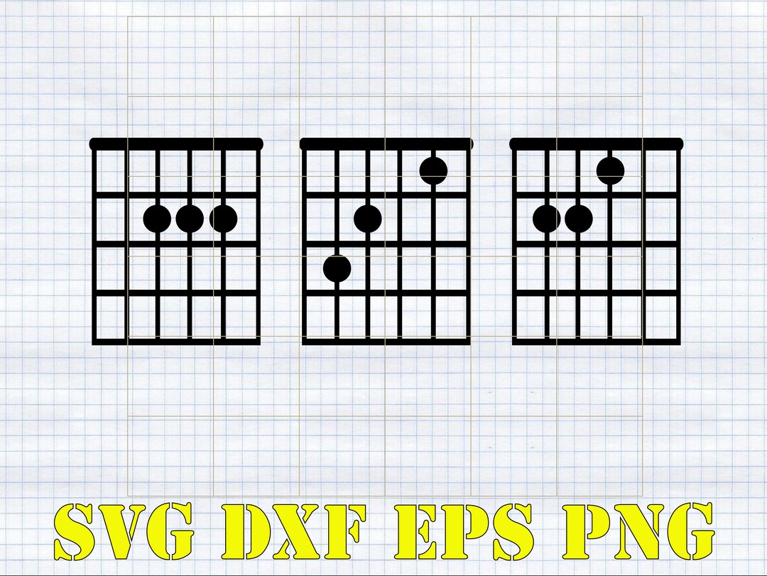 Instant Download ACE Guitar Chords SVG and PNG File, Sublimation Png ...