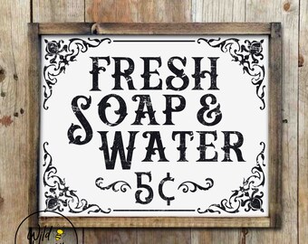 Soap sign | Etsy