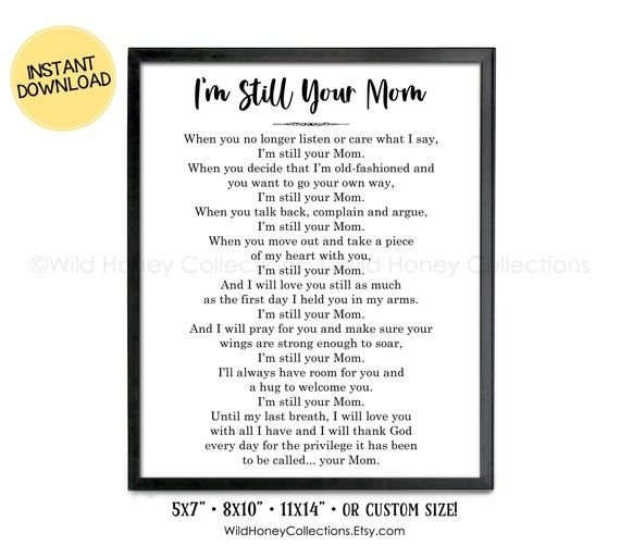 I'm Still Your Mom Gift for Daughter Gift for Son Gift | Etsy Australia