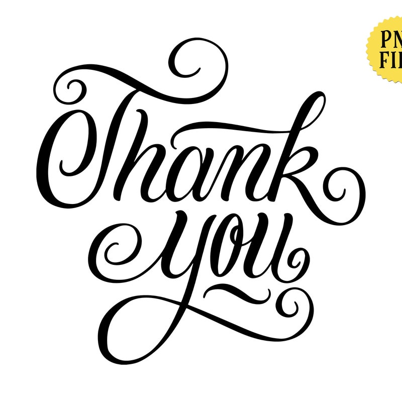 Fancy Thank You Card - Etsy