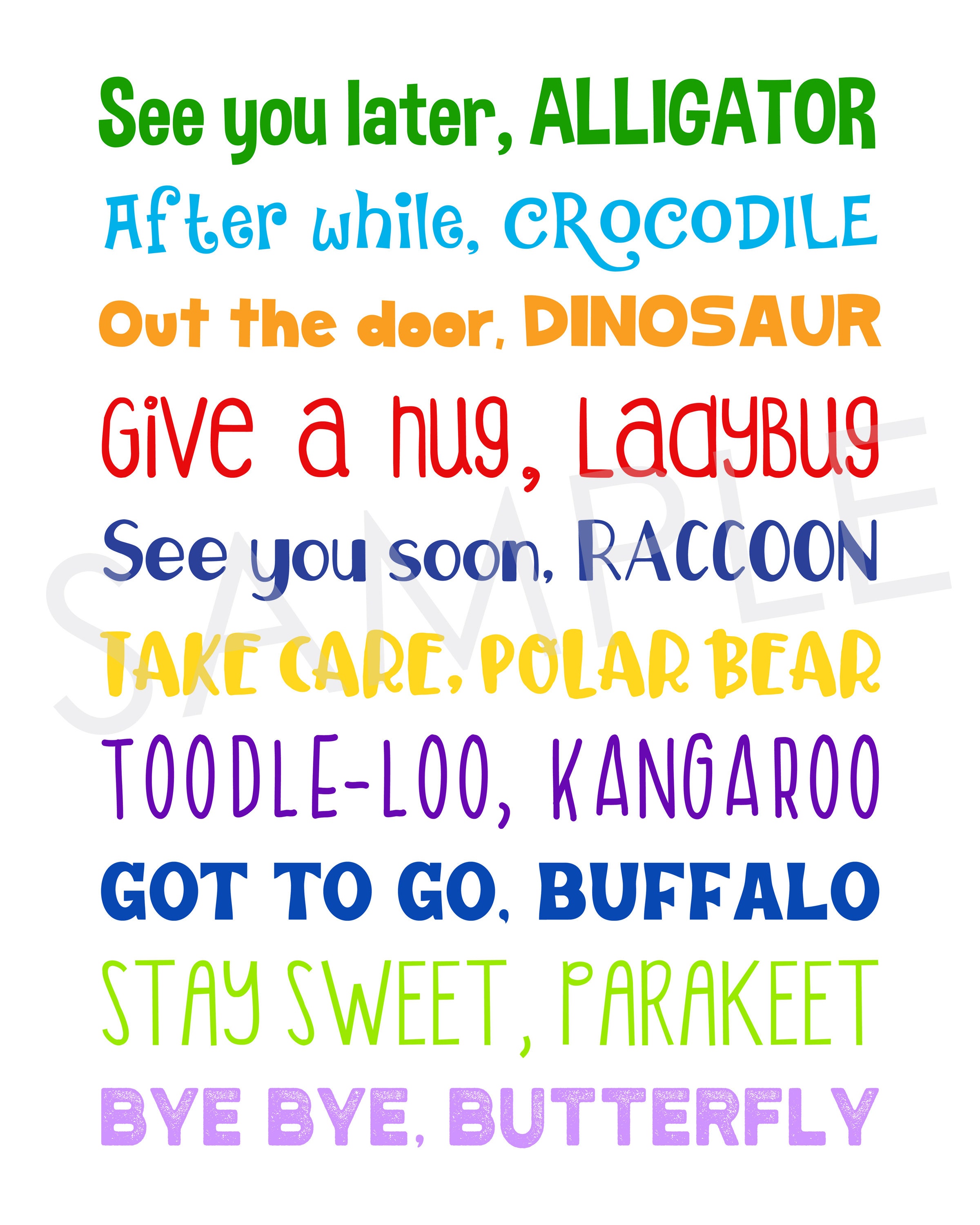 See You Later Alligator Printable Kids Room Decor | Etsy