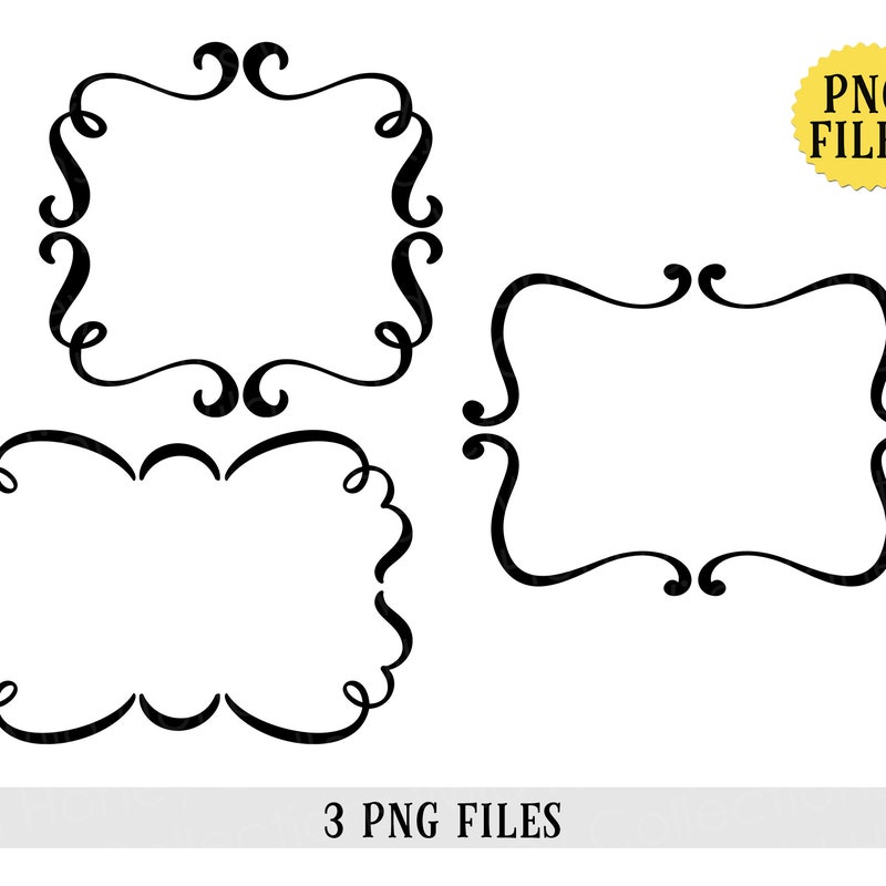 Swirly Frames - Etsy