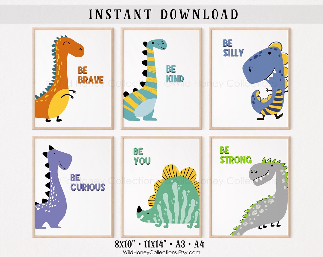 Dinosaurs Wall Art | Motivational Quotes | DIGITAL DOWNLOAD - Etsy