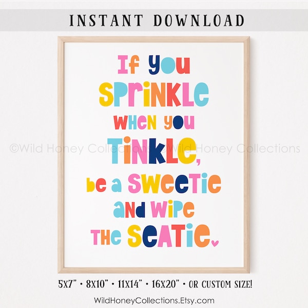 If You Sprinkle When You Tinkle - Etsy
