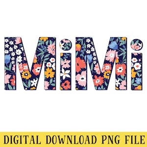 Mimi Floral Print PNG File: Spring Flower Pattern (digital Download) - Etsy
