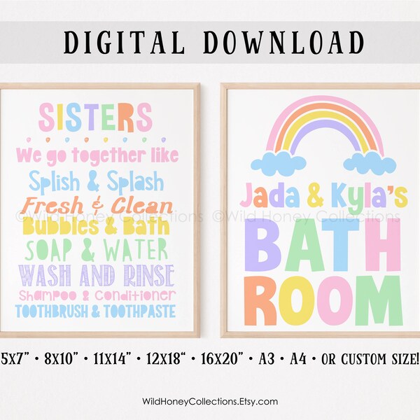 Pastel Bathroom - Etsy