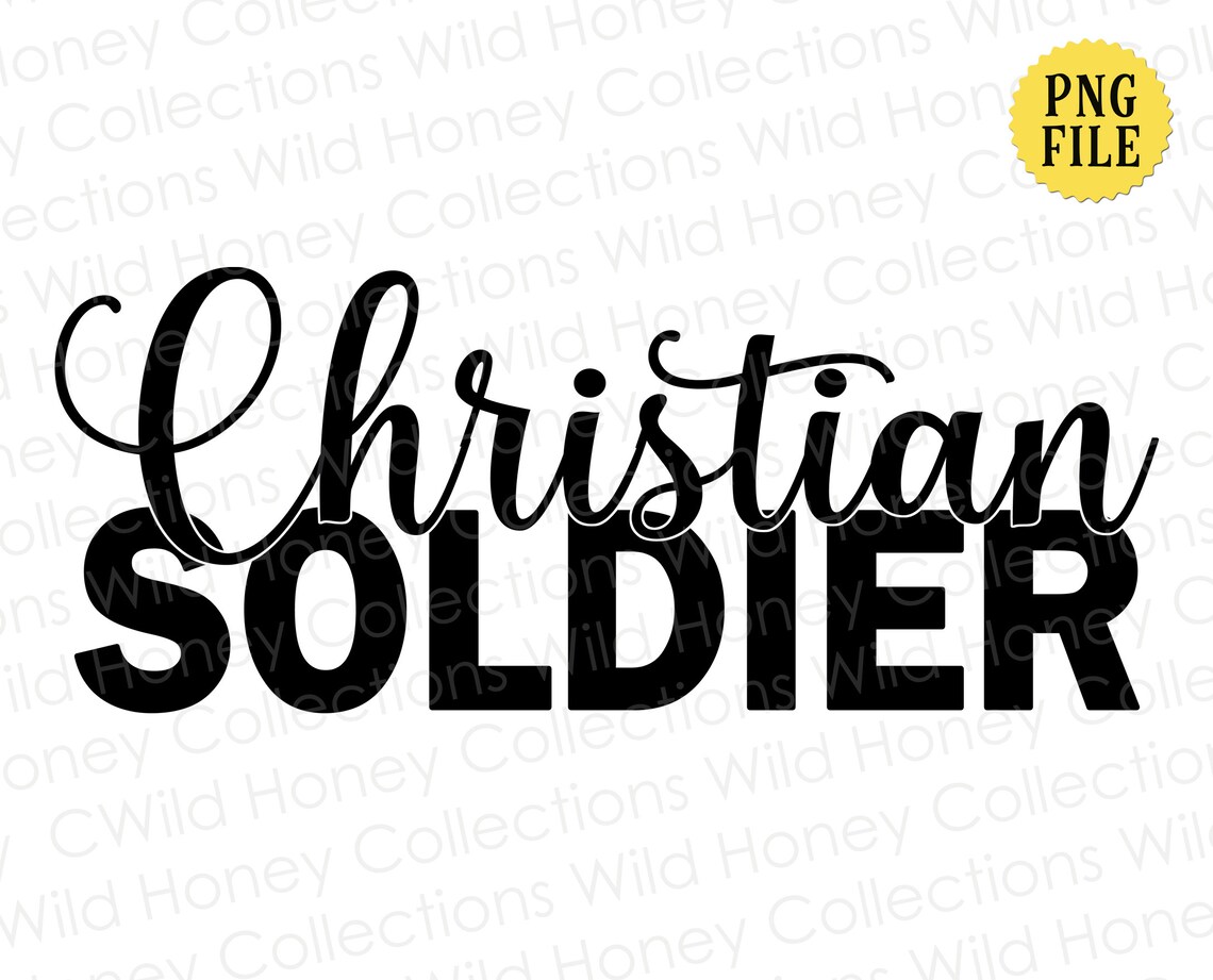 Christian Soldier PNG File Transparent Religious Instant - Etsy