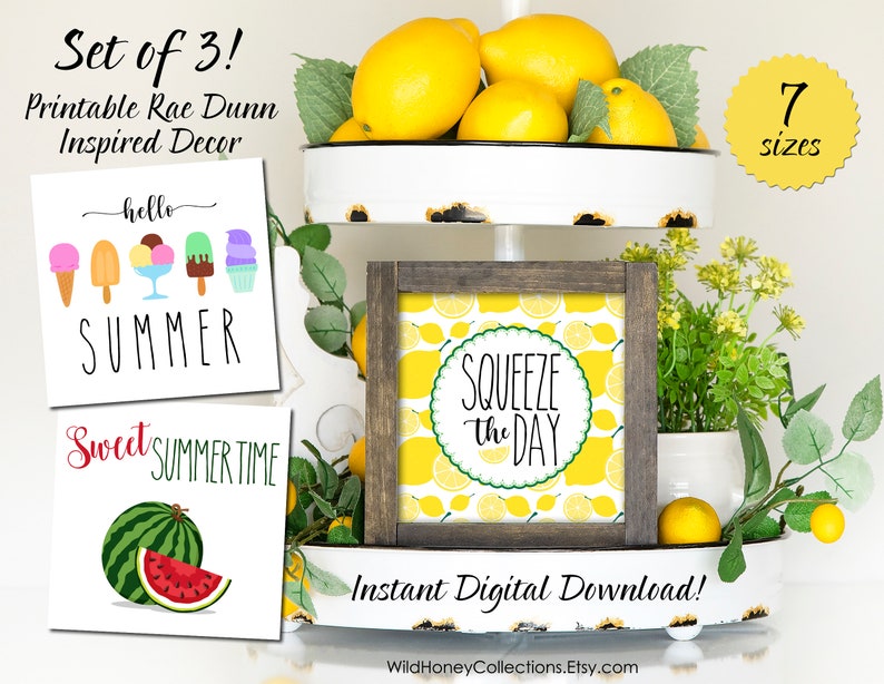 Printable Summer Decor, Hello Summer, Ice Cream, Popsicles, Sweet ...