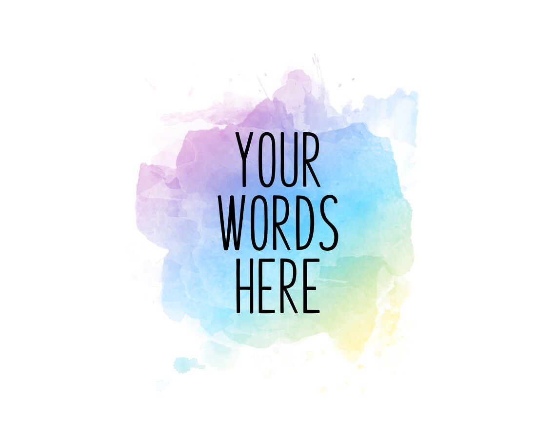 Choose Your Own Words, Custom Printable Wall Decor, Custom Quote ...