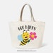 Bee Happy, PNG File, Cute Bee Clipart, Transparent File, Spring ...