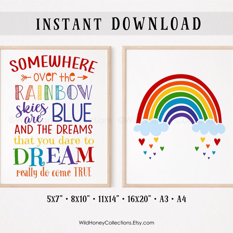 Somewhere Over the Rainbow - Etsy