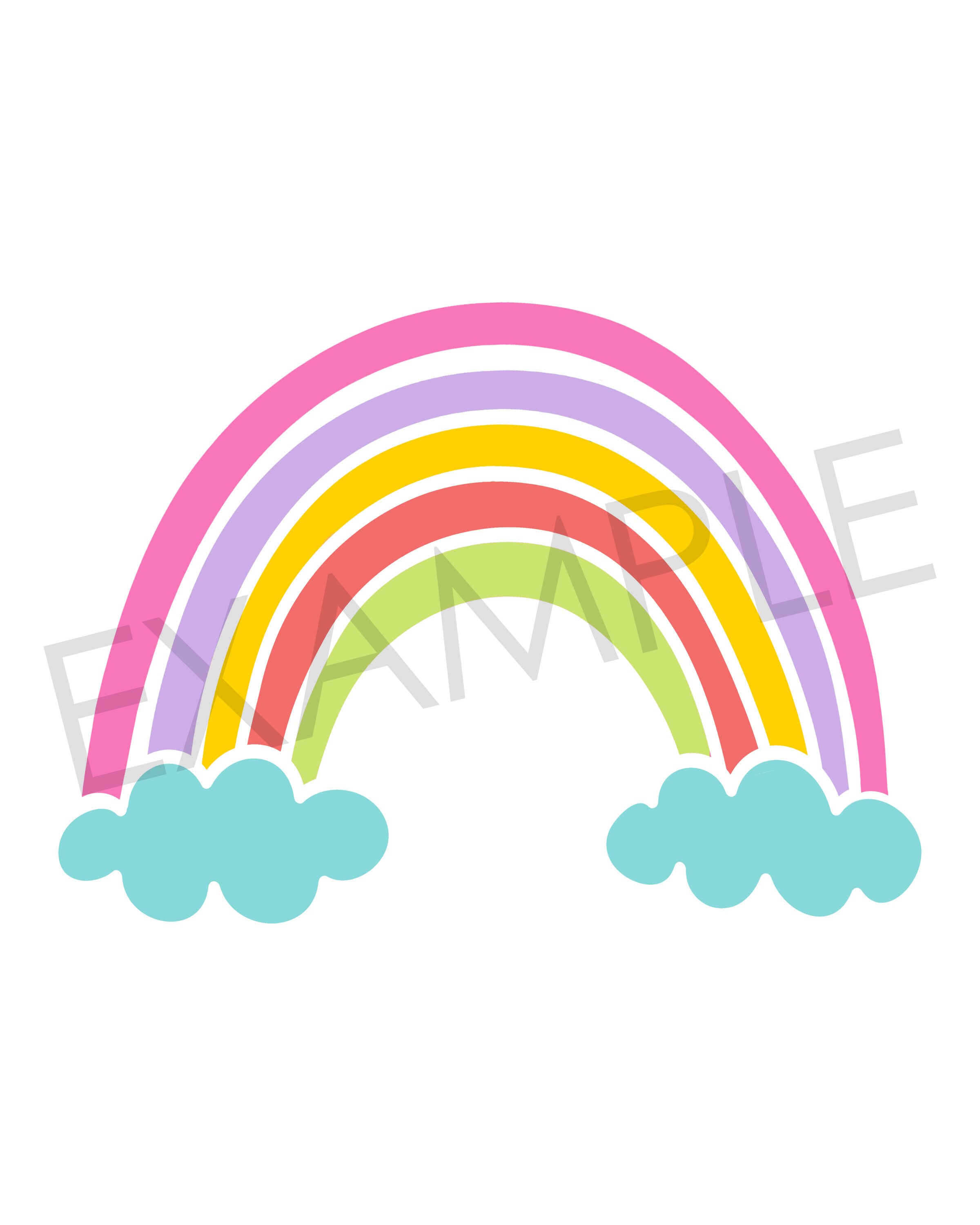 Somewhere Over the Rainbow Printable Wall Art Girls Room - Etsy