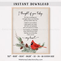 Cardinal Poem - Etsy