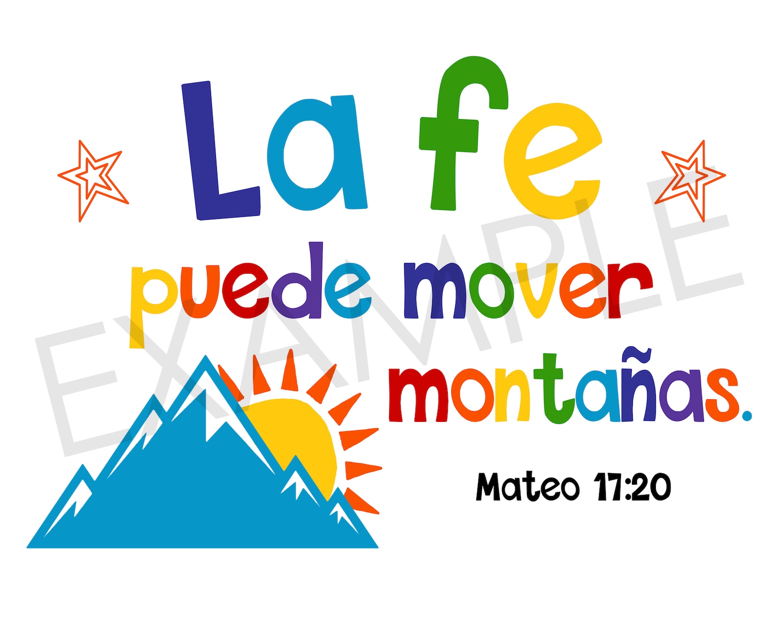 Spanish Christian Kids Room Art Prints: Set of 9 (digital Download) - Etsy