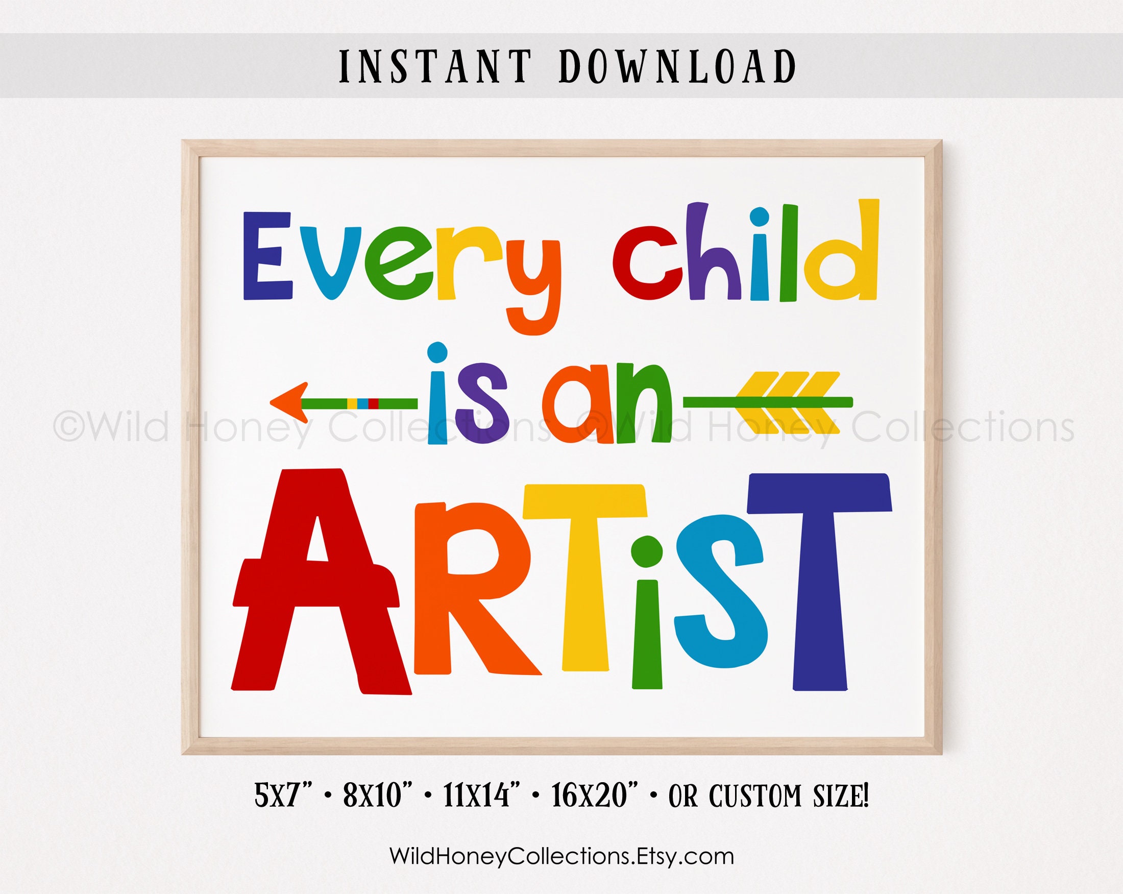 Every Child Is An Artist Sign