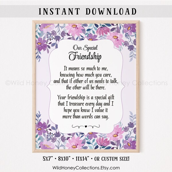 Friend Poem - Etsy