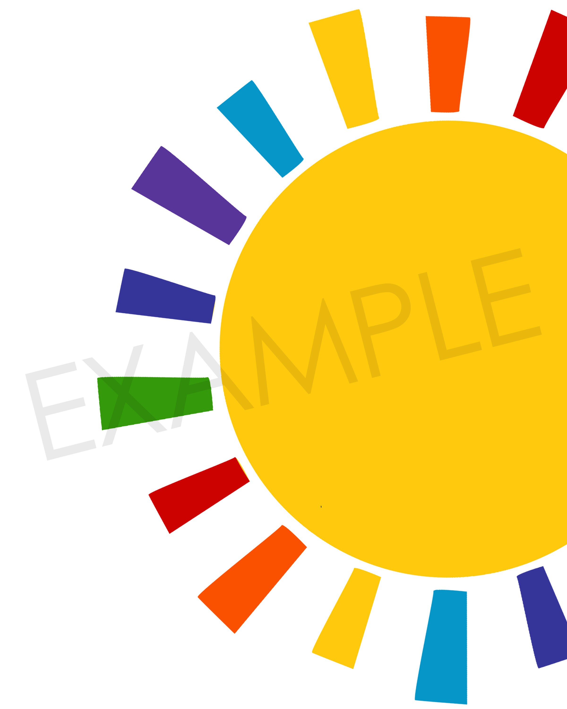 You Are My Sunshine Rainbow Colors Printable Kids Room Wall | Etsy