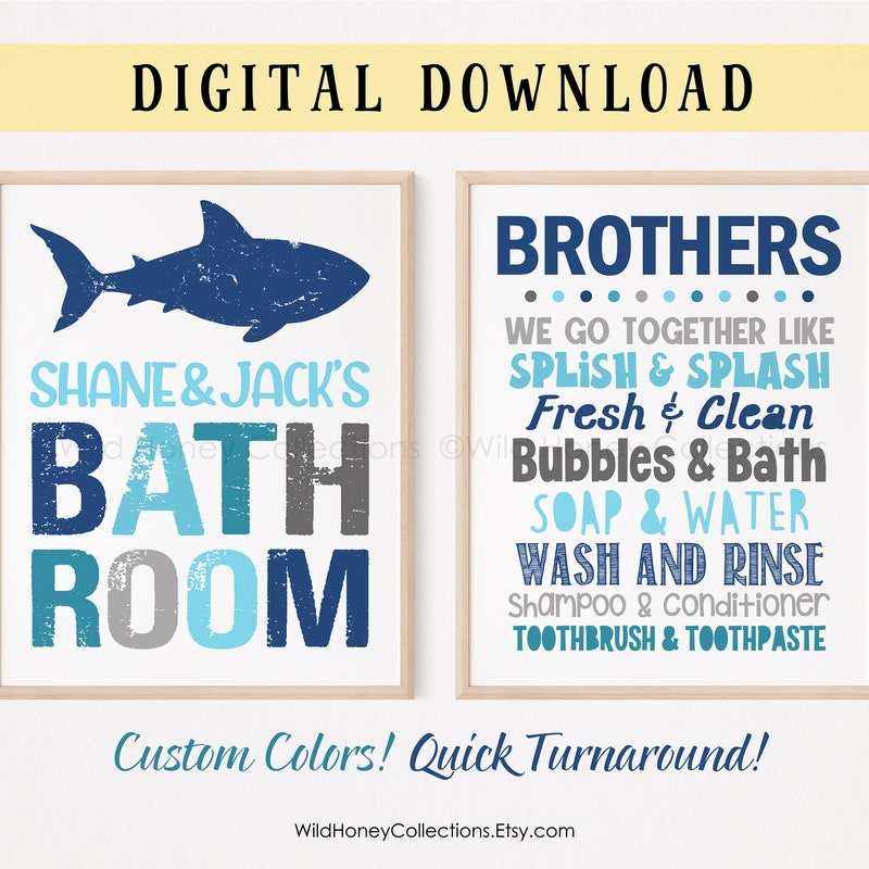 Boys Bathroom Sign - Etsy